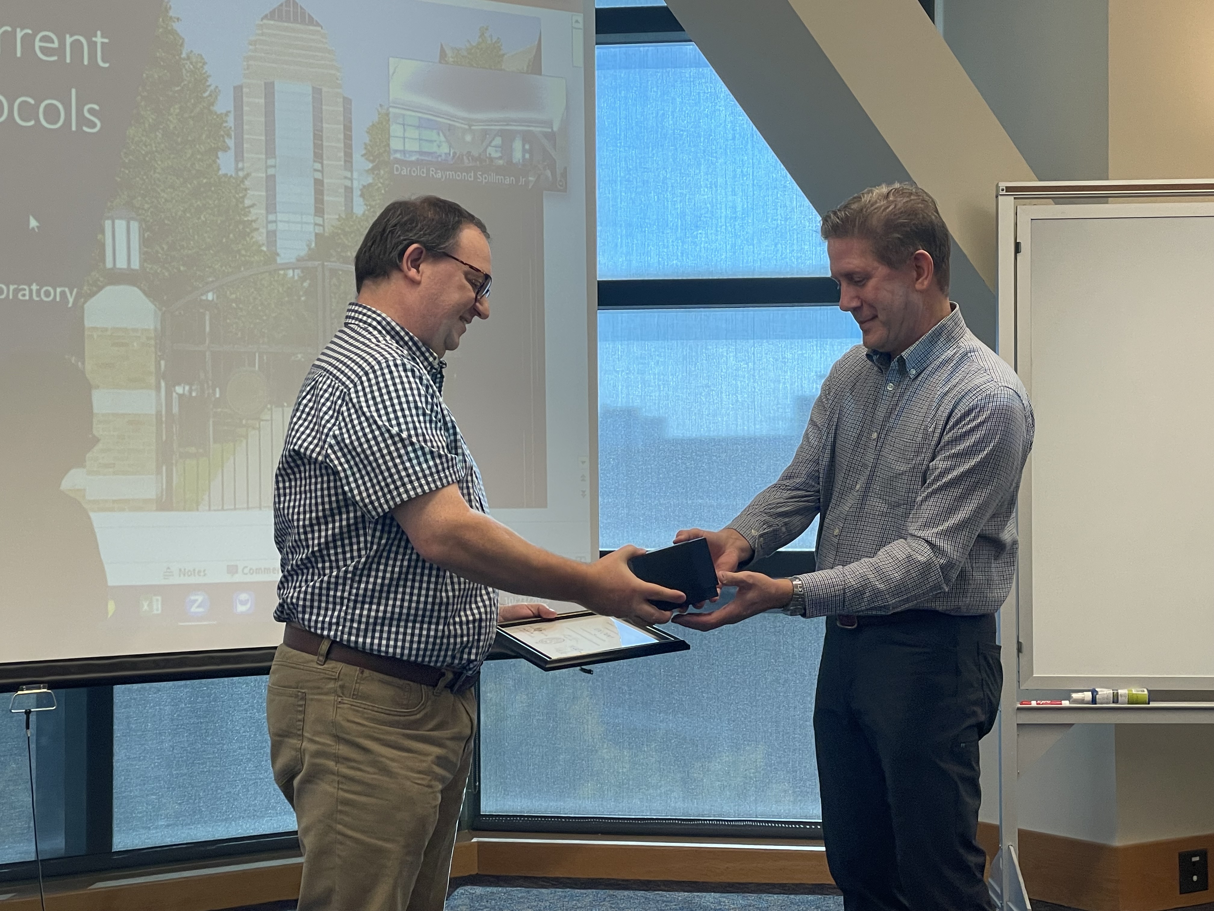 Congratulations Eric Chaney for 25 years of service to the University ...